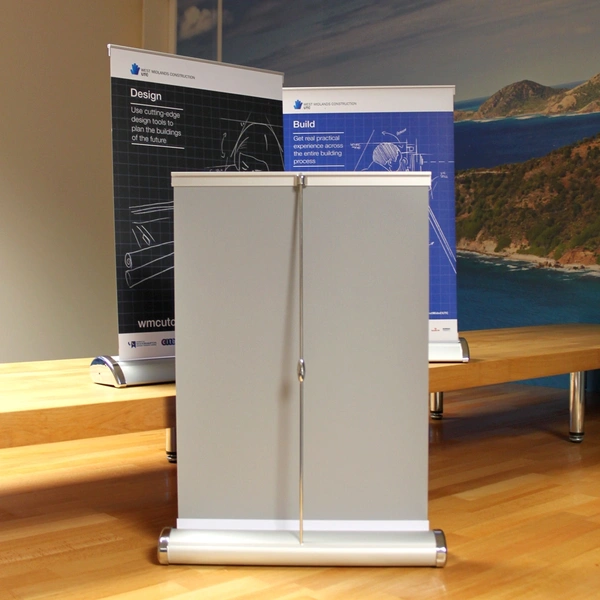 Emblem Desktop Roller Banner Canvey Island | Furnival Press ltd