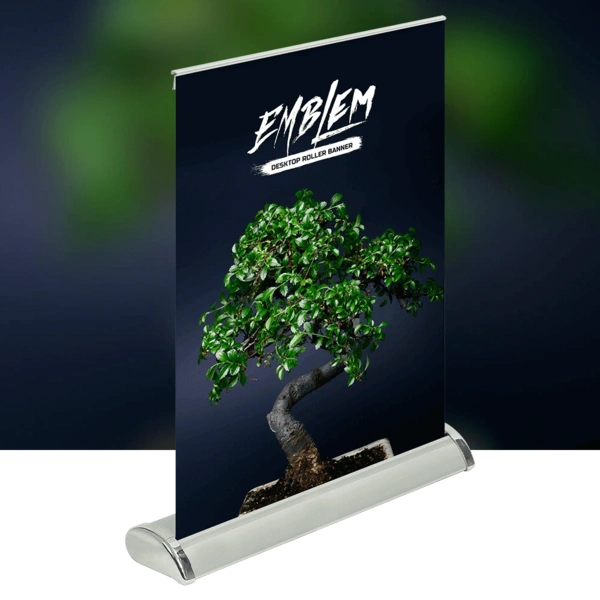 Emblem Desktop Roller Banner Canvey Island | Furnival Press ltd